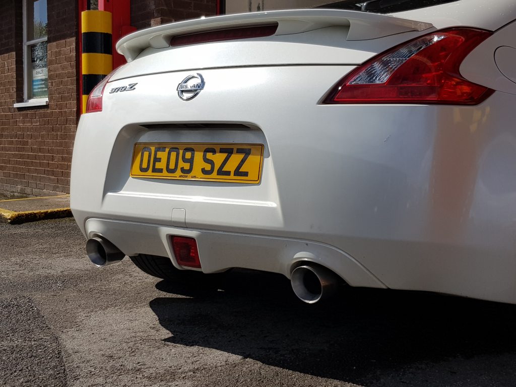 Nissan 370Z Stainless Steel Exhaust Tail Sections, (replaces original ...